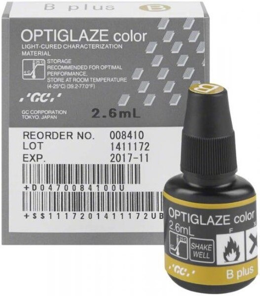GC OptiGlaze Color B Plus, 2.6ml