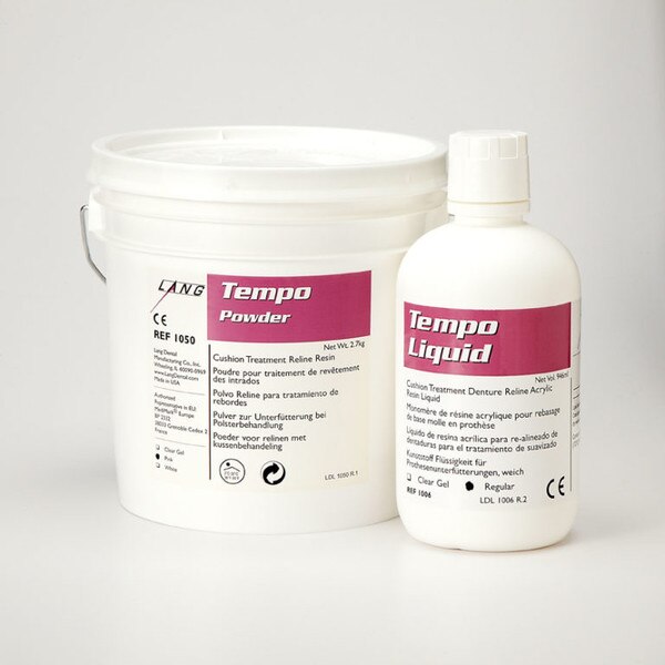 6lb Drum Tempo Denture Reline Tissue Conditioner PINK LANG