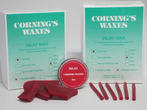 Corning Inlay Wax Lumps 1lb - Red