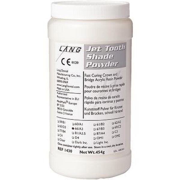 Jet Tooth Shade Acrylic, OM1 2.3 kg Powder