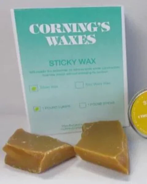 Sticky Wax Lumps 1lb Yellow CORNING