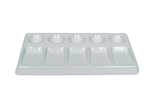 Porcelain Slant Tray, Keystone
