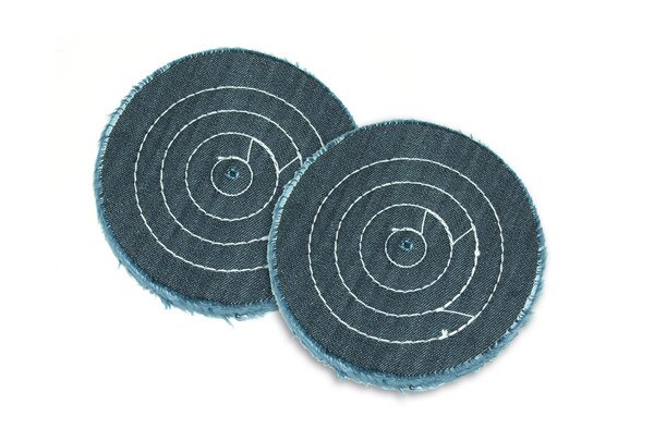 Denim Buff 4" X 40 ply, 1 dozen