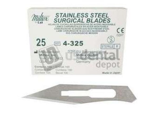 Sterile Surgical Blade #25 Stainless Steel (100/box) Miltex