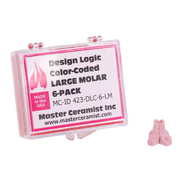 Design Logic Pegs color code large molar 6 pack Master Cerma