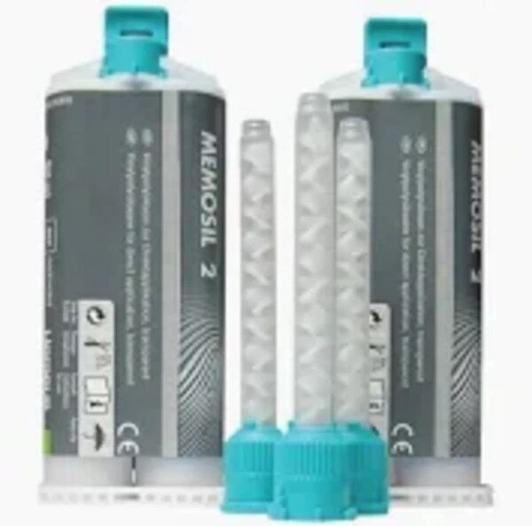 Memosil 2 Transparent VPS Bite Reg Material 2x50ml, Kulzer