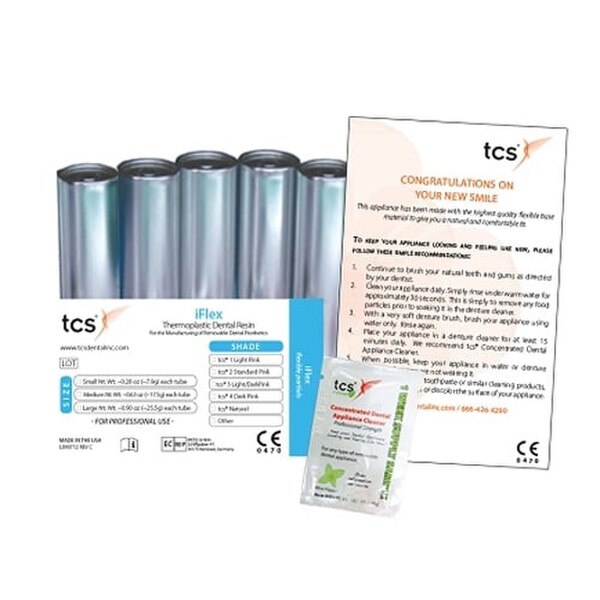 iFlex by TCS /Large 25mm dia, Shade (2) Standard Pink 5/pack