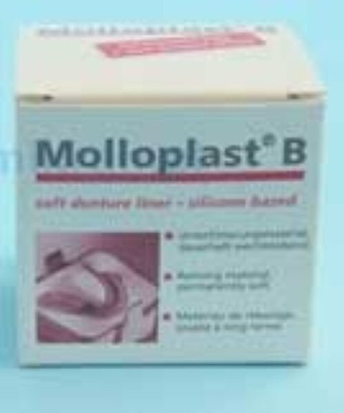 Molloplast-B (Heat Cured Soft Reline Mat) 170gm Lab Size Jar
