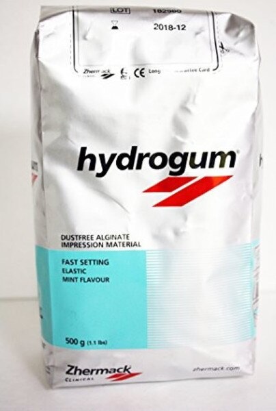 Hydrogum Alginate, Mint 1lb bag, Fast Set Zhermack