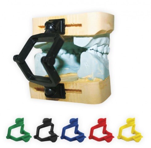 Disposable Vertex articulators - Slotted Black, 100 bag