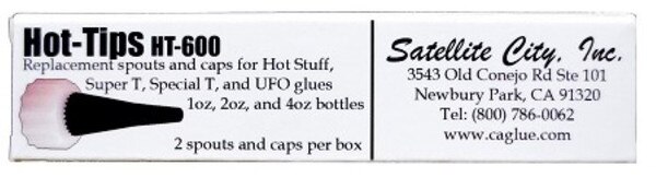 Caps to the Hot stuff Glue pack of 2 Satellite City